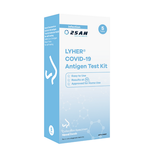2San Lyher COVID-19 Rapid Antigen Test 5pk | Home Test – Cate's Chemist